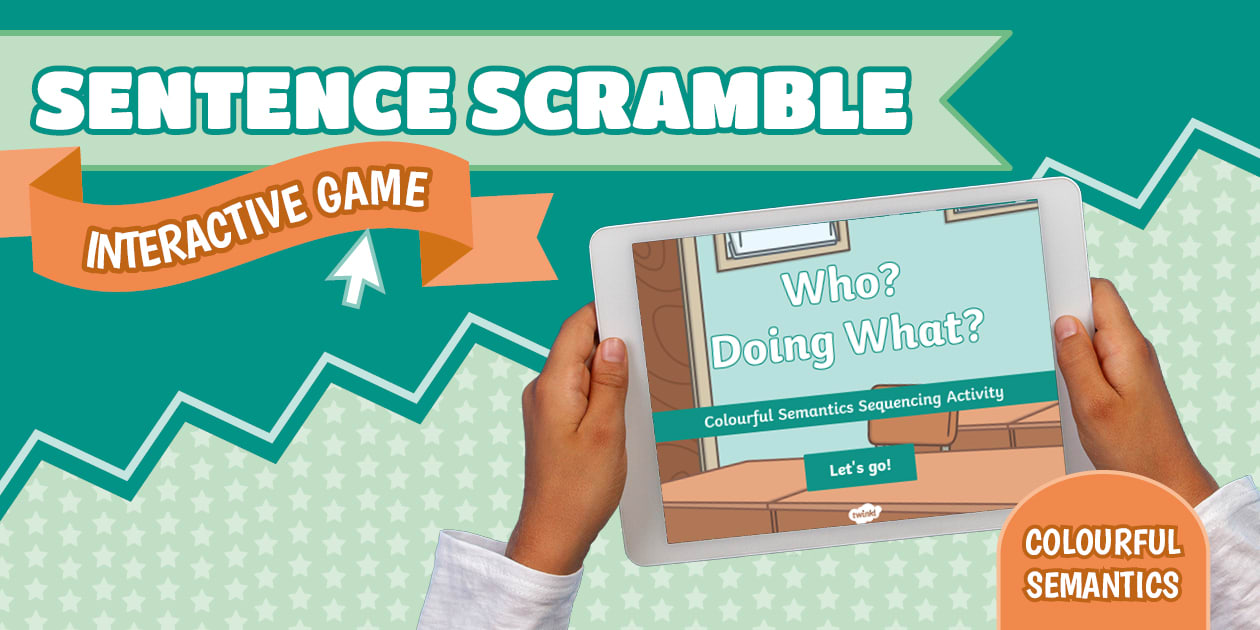 Colourful Semantics Interactive Game: Who?