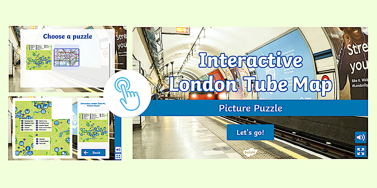 Interactive London Tube Map Picture Puzzle | Twinkl Puzzles