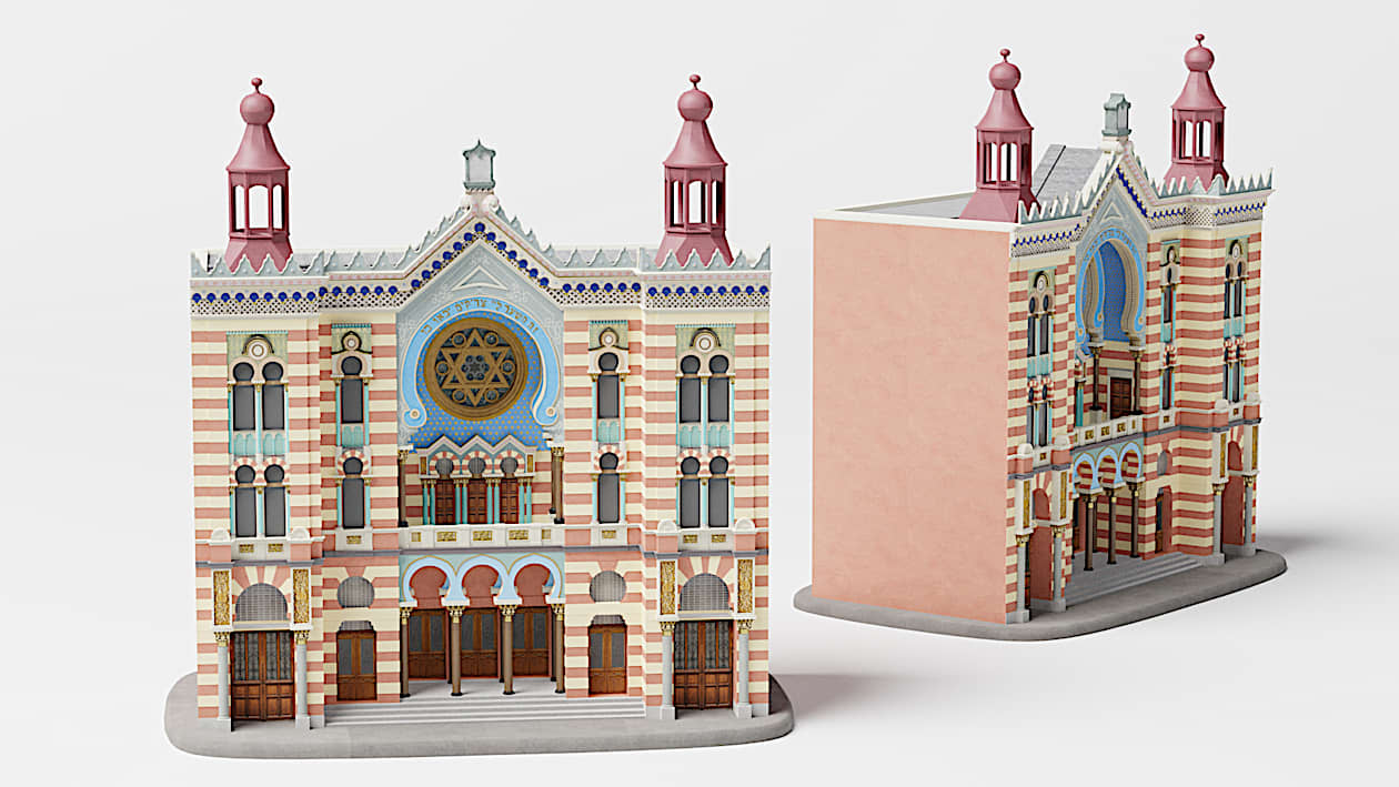 3D Model: Judaism - Jubilee Synagogue (teacher made)