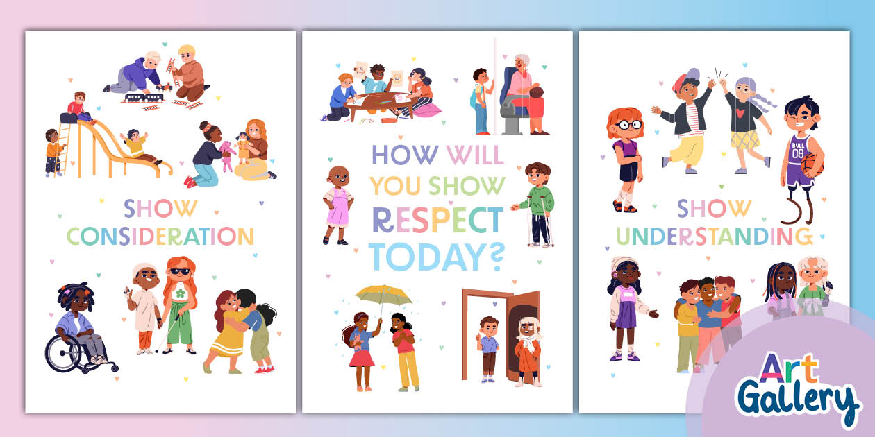 Respect Poster Pack (teacher made) - Twinkl