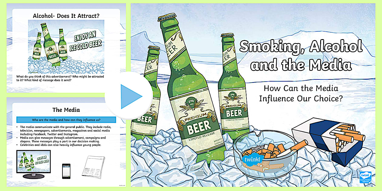 CfE Second Level Smoking, Alcohol and the Media PowerPoint