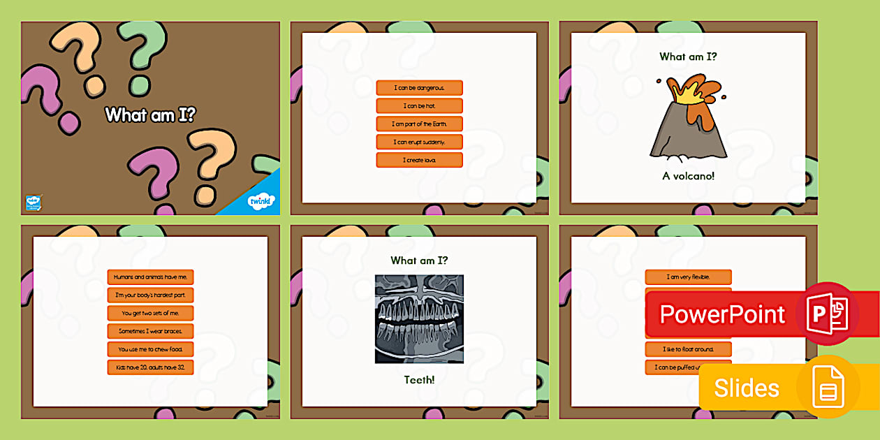 What Am I? Inference Riddle Cards PowerPoint & Google Slides for K-2nd ...