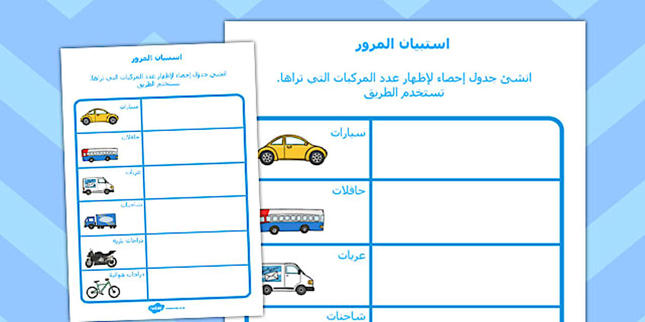 ورقة استطلاع المرور - استطلاع، موارد تعليمية