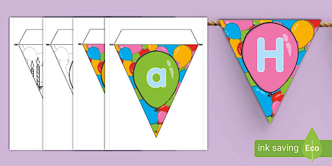 Editable Happy Birthday Bunting (teacher made) - Twinkl
