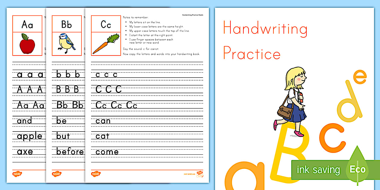 ABC Handwriting Worksheets | ELA | Twinkl USA (teacher made)