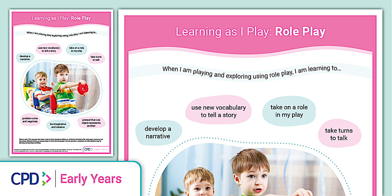 Learning as I Play: Role Play | Early Years CPD | Poster