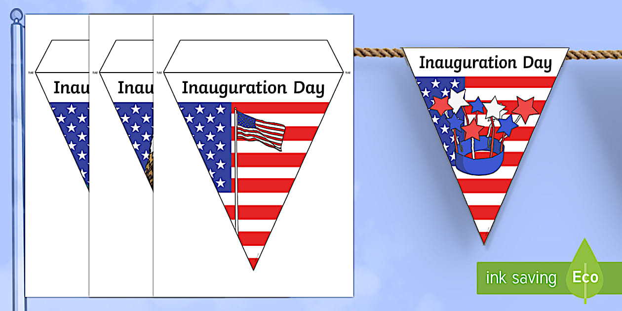 Inauguration Day Display Bunting (Teacher-Made) - Twinkl