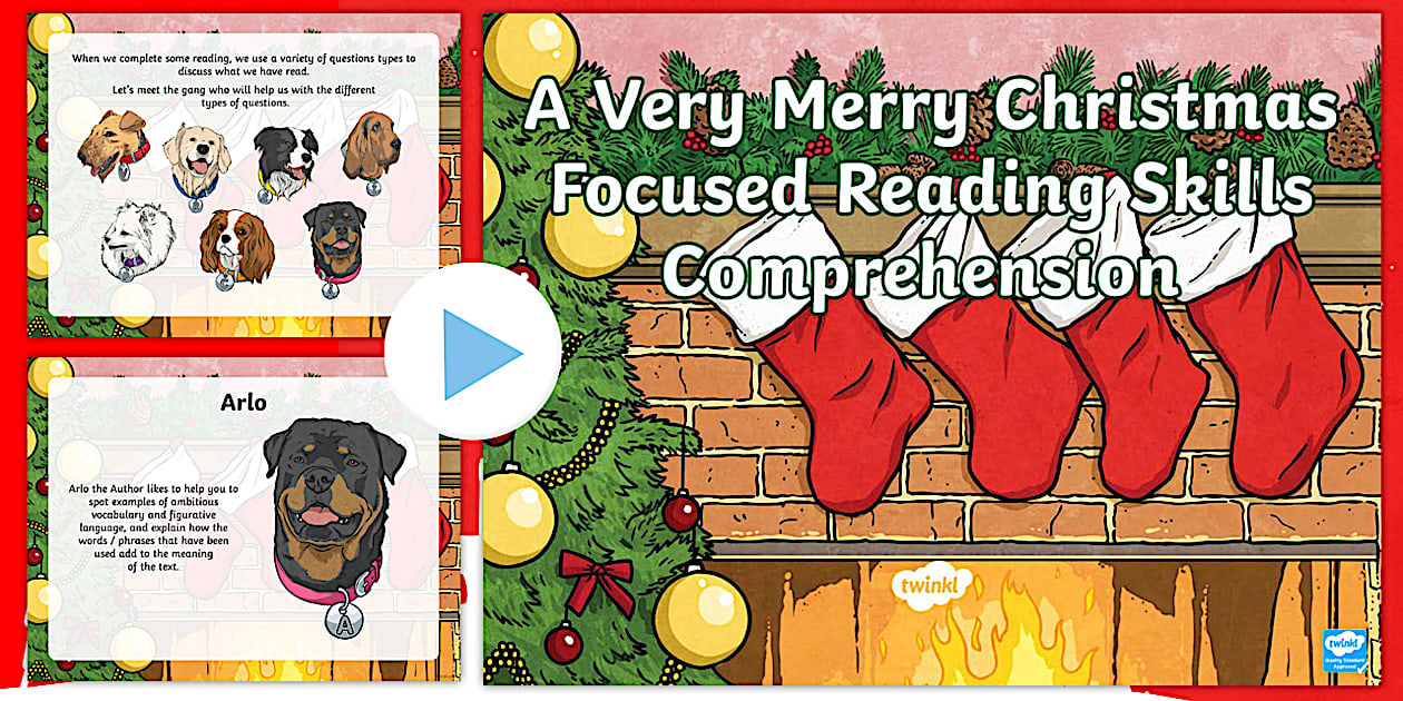 A Very Merry Christmas Focused Reading Skills Comprehension PowerPoint