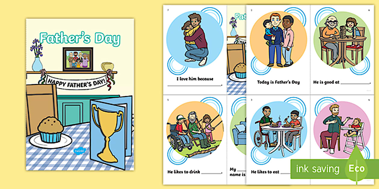 Father's Day Writing Booklet (teacher made) - Twinkl