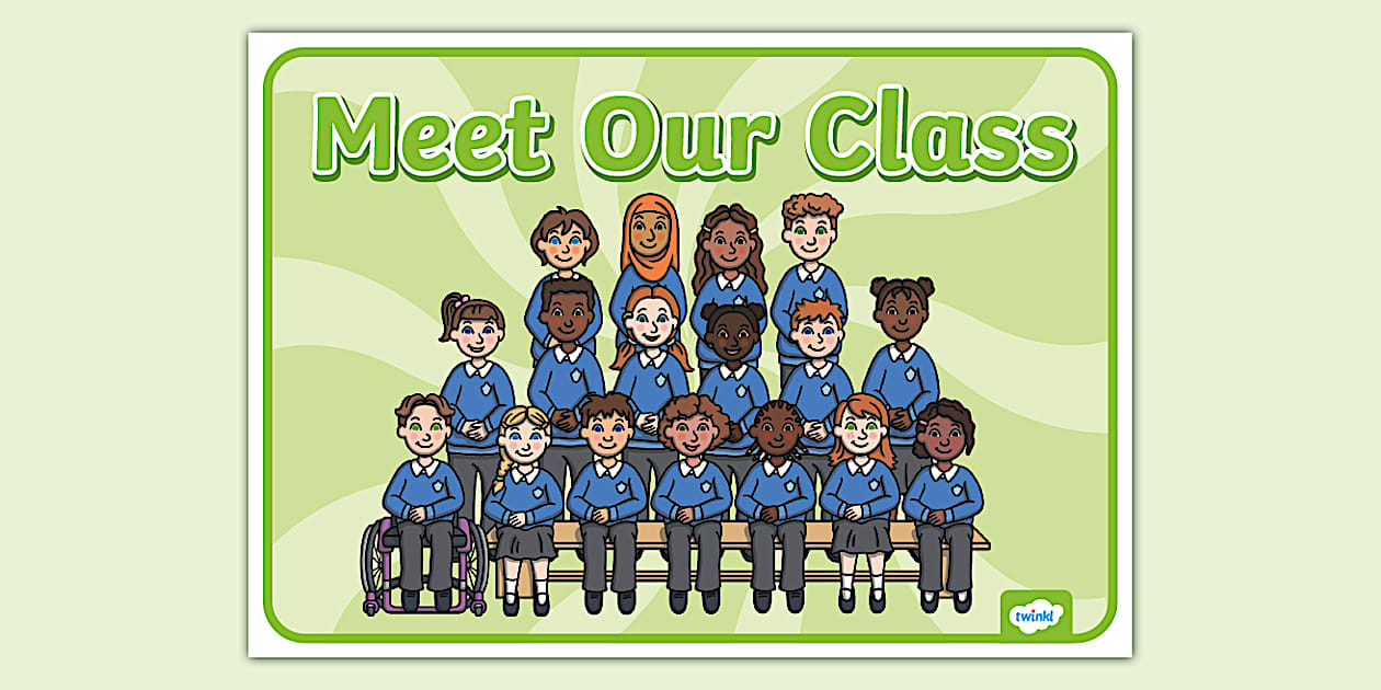 👉 Meet Our Class A3 Display Poster (teacher made)