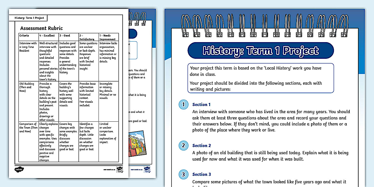 Grade 4 History: Term 1 Project Activity (teacher made)