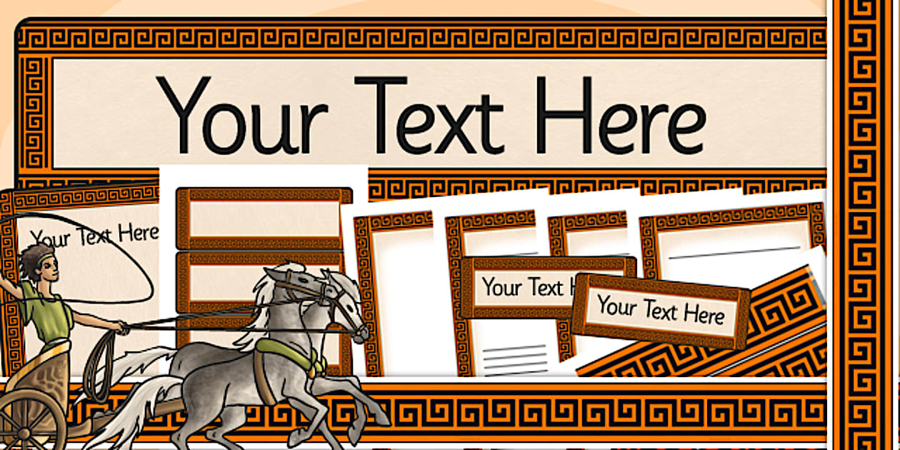 Ancient Greece Themed Editable Display Pack - ancient greece