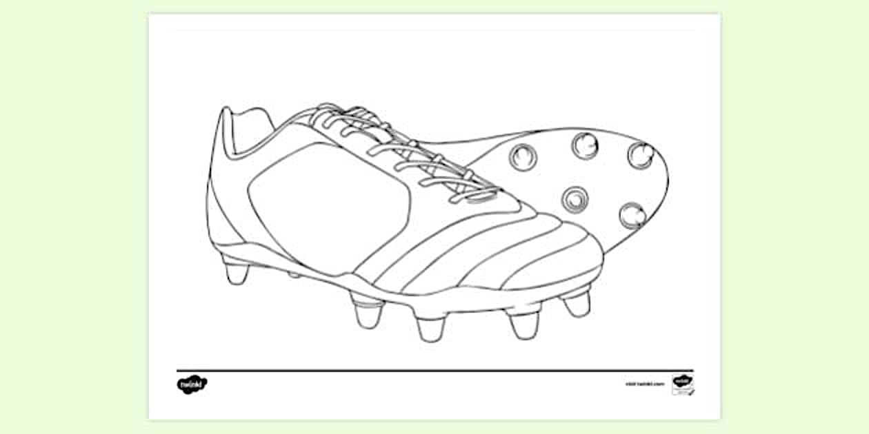 Football Shoes | Boots Colouring | Colouring Sheets - Twinkl