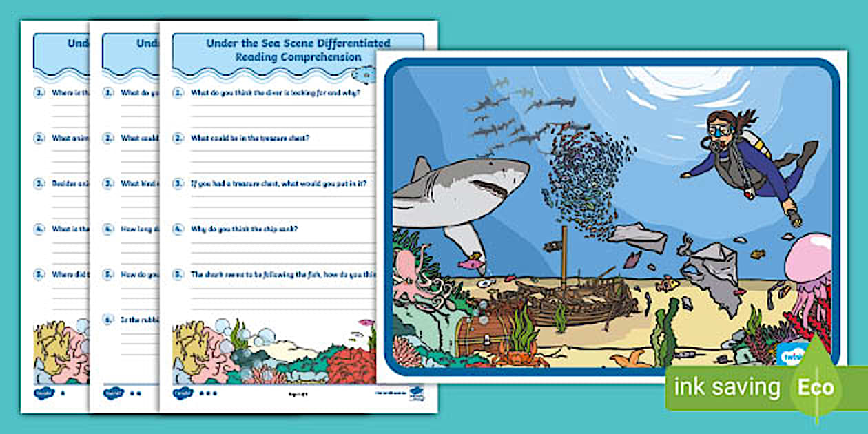 Sea Picture Comprehension With Questions And Answers PDF