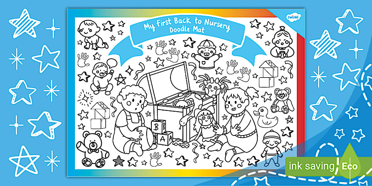 Nursery-Themed Doodle Mat (profesor hizo) - Twinkl
