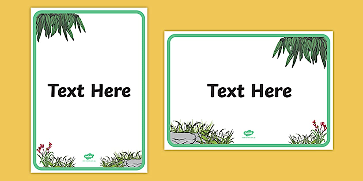 Nature Classroom Area Display Sign (teacher made) - Twinkl