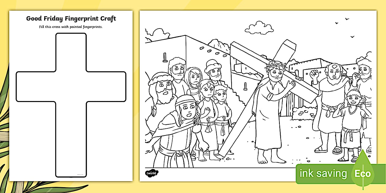 Good Friday Arts and Crafts | Colouring | Painting - Twinkl