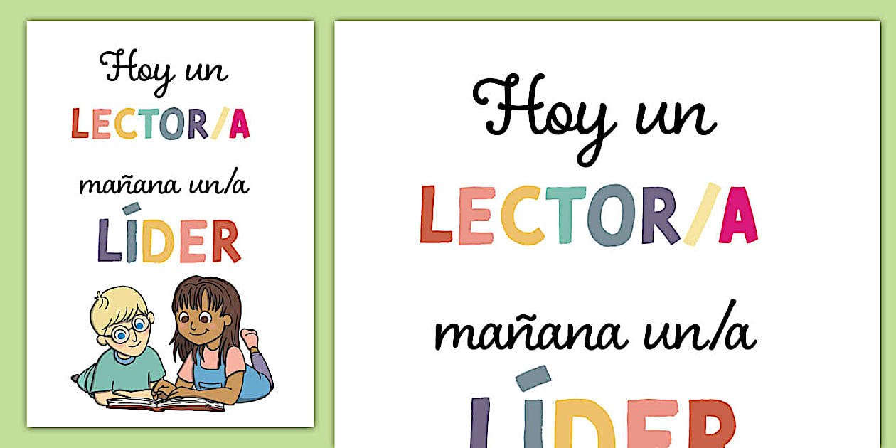 Póster: Hoy un/a lector/a, mañana un/a líder - Twinkl Art Gallery