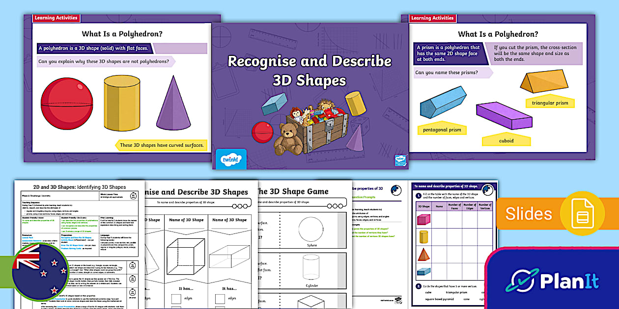 Phase 2 Shapes: 2D and 3D Shapes (Identifying 3D Shapes) Lesson 2