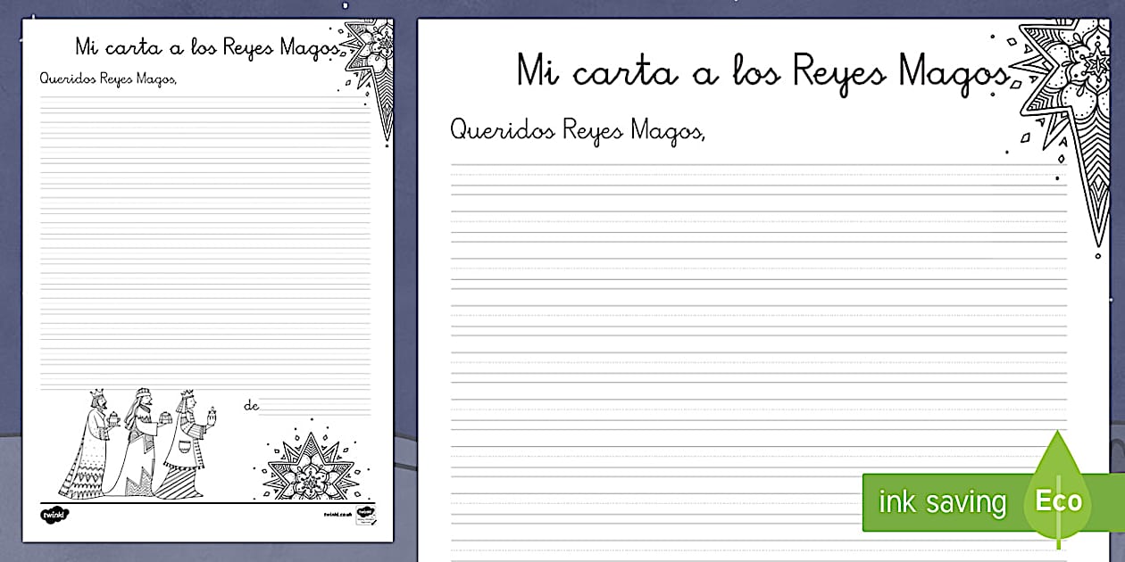 Ficha Reyes Magos: Cartas a Melchor, Gaspar y Baltasar