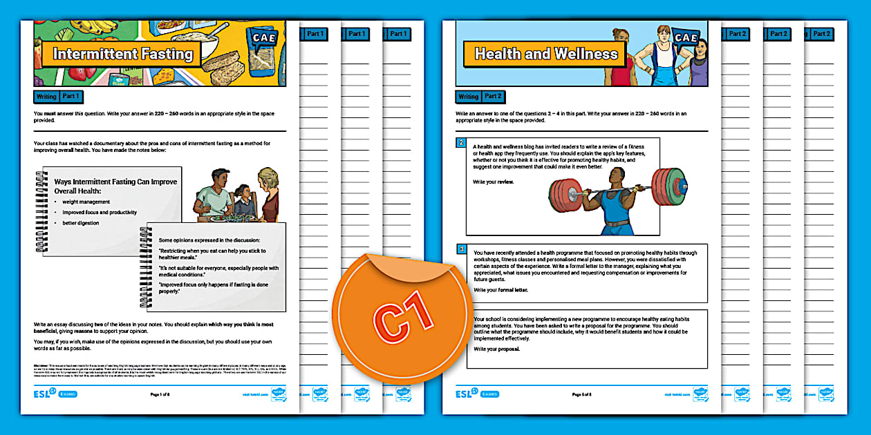 Twinkl C1 Advanced (CAE) Writing Practice Sheet - Twinkl
