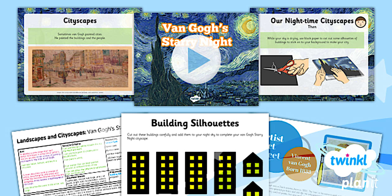 Starry Night art lesson | Resource pack | Twinkl