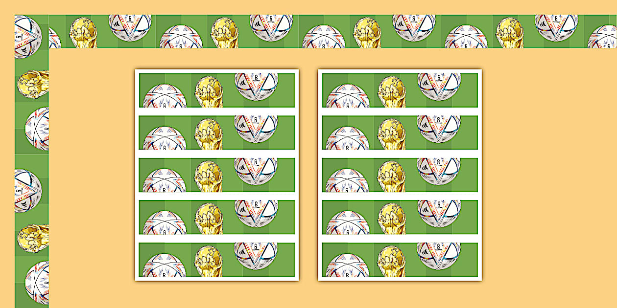* NEW * World Cup Bulletin Board Borders