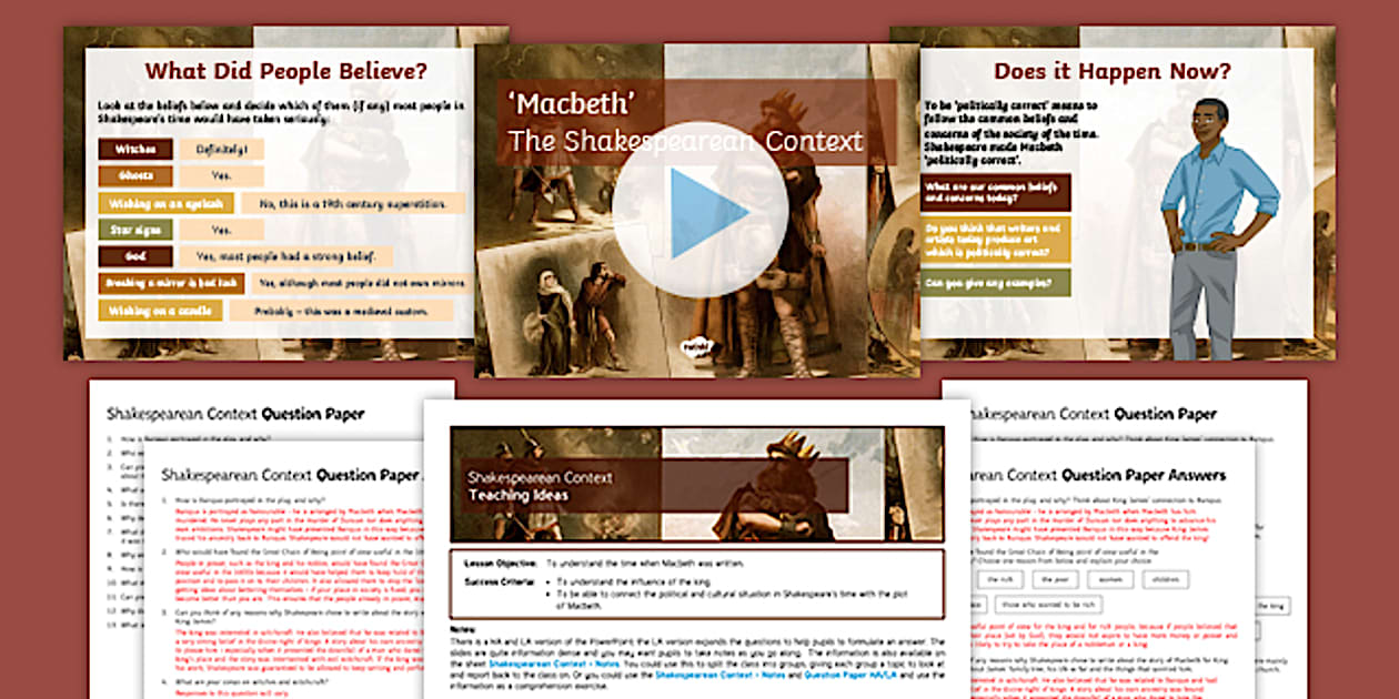 Macbeth Context | GCSE Shakespeare Lesson | Beyond English