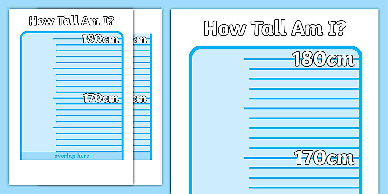 👉 Height Chart (teacher made) - Twinkl