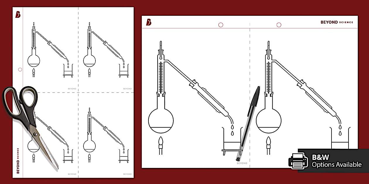 Fractional Distillation Diagram Illustration (teacher made)