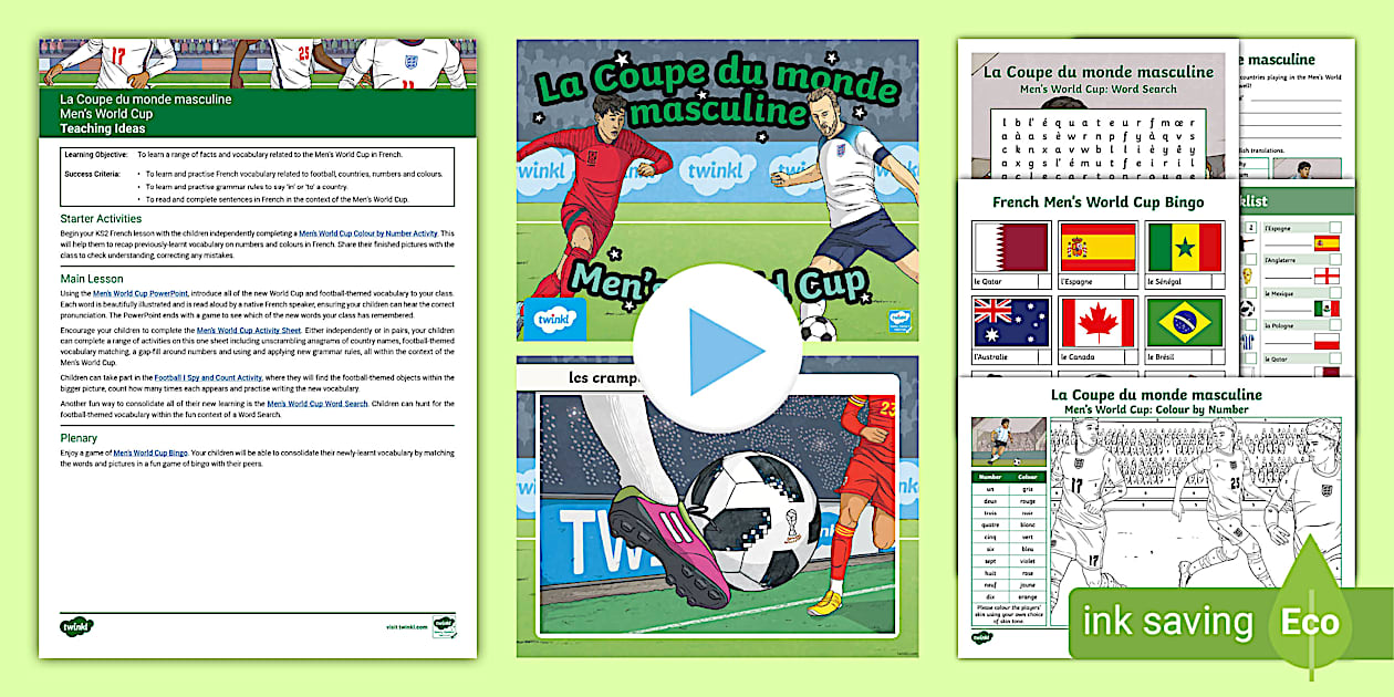 👉 French Men's World Cup Teaching Pack