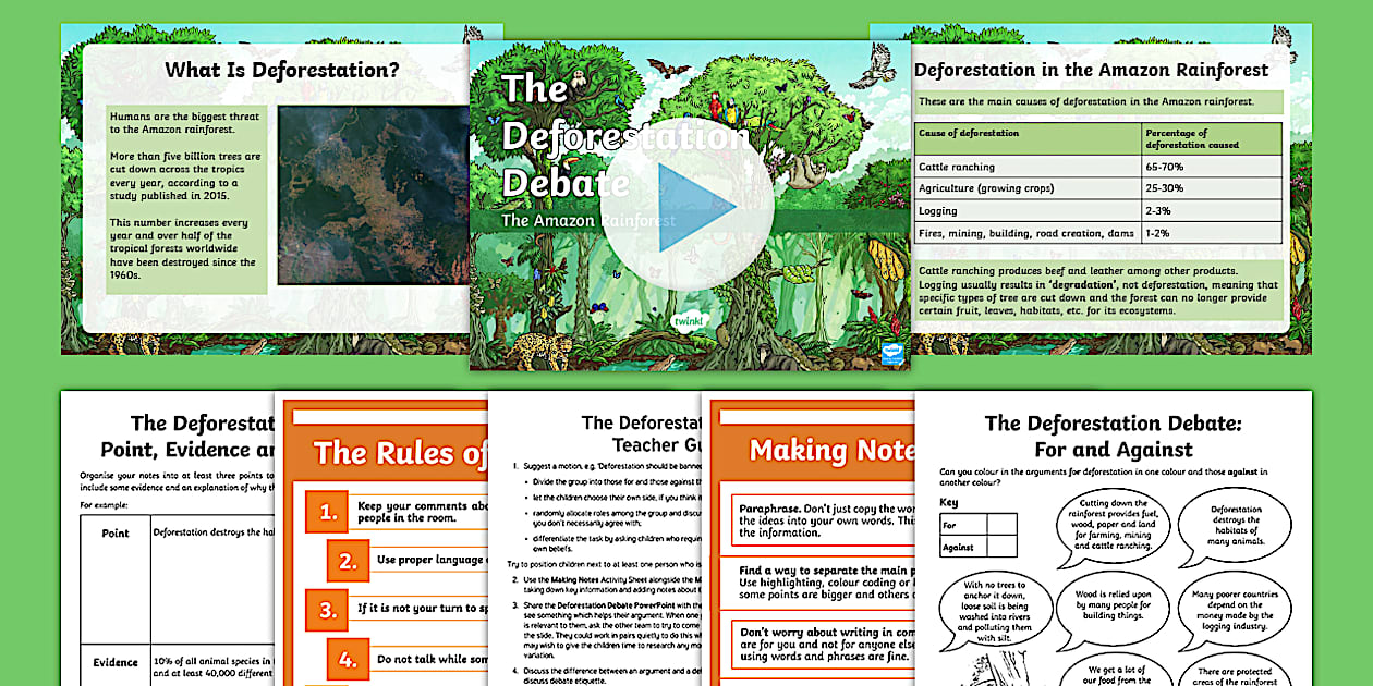 Deforestation Debate KS2 | Resource Pack (teacher made)