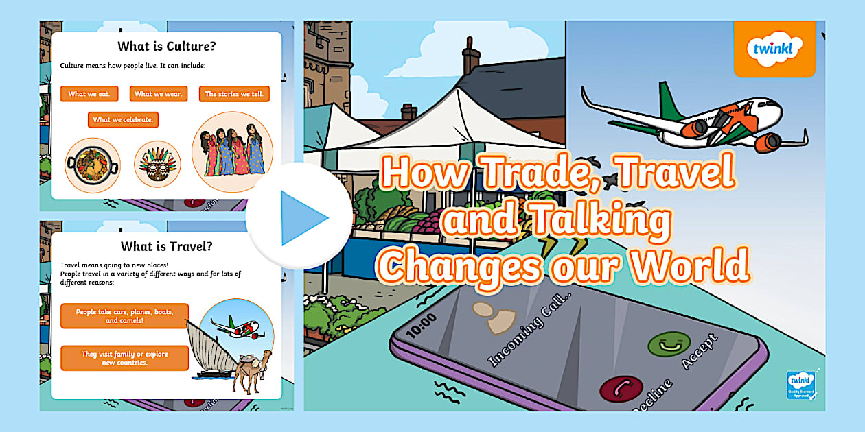 Trade, Travel and Communication KS1 Power Point - Twinkl