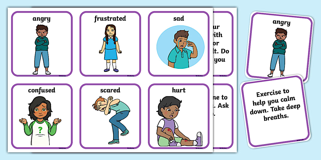 How to Manage Emotions Sorting Cards (teacher made) - Twinkl