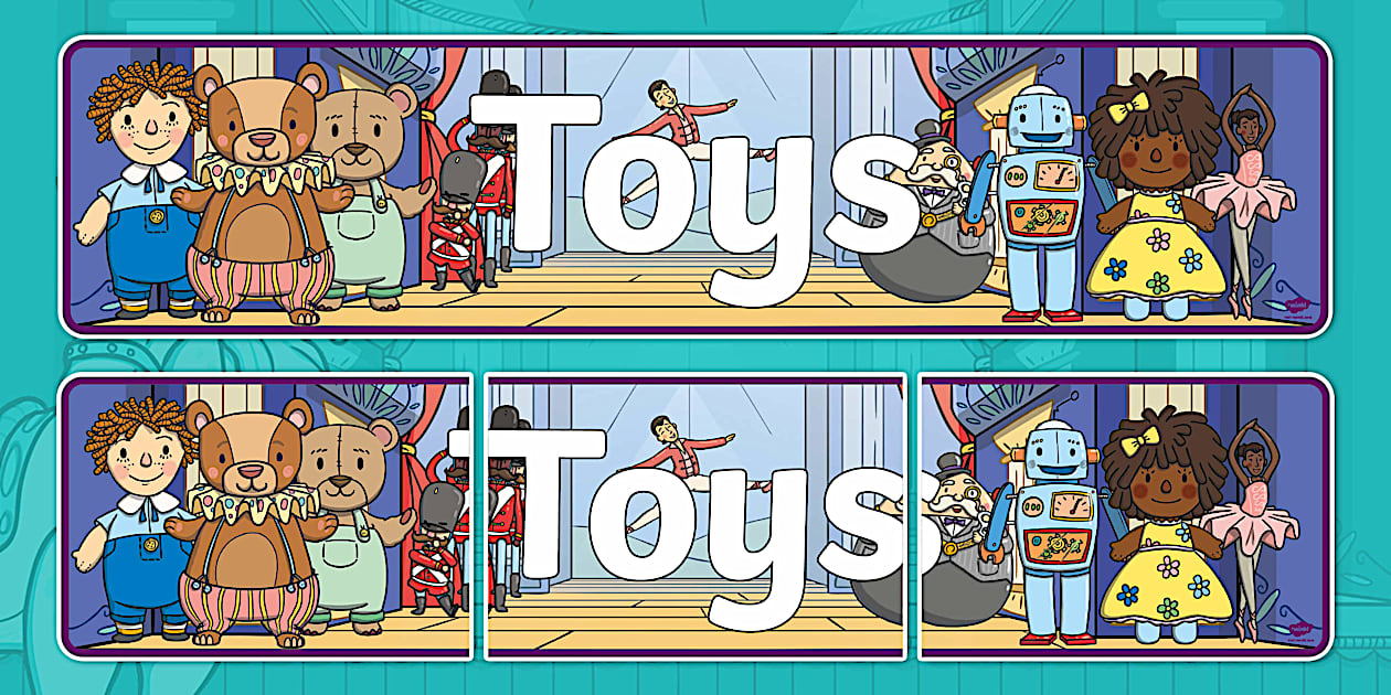 Toys Banner (teacher made) - Twinkl