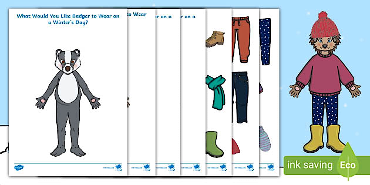 Winter Woodland Animals Cut and Stick Activity - Twinkl