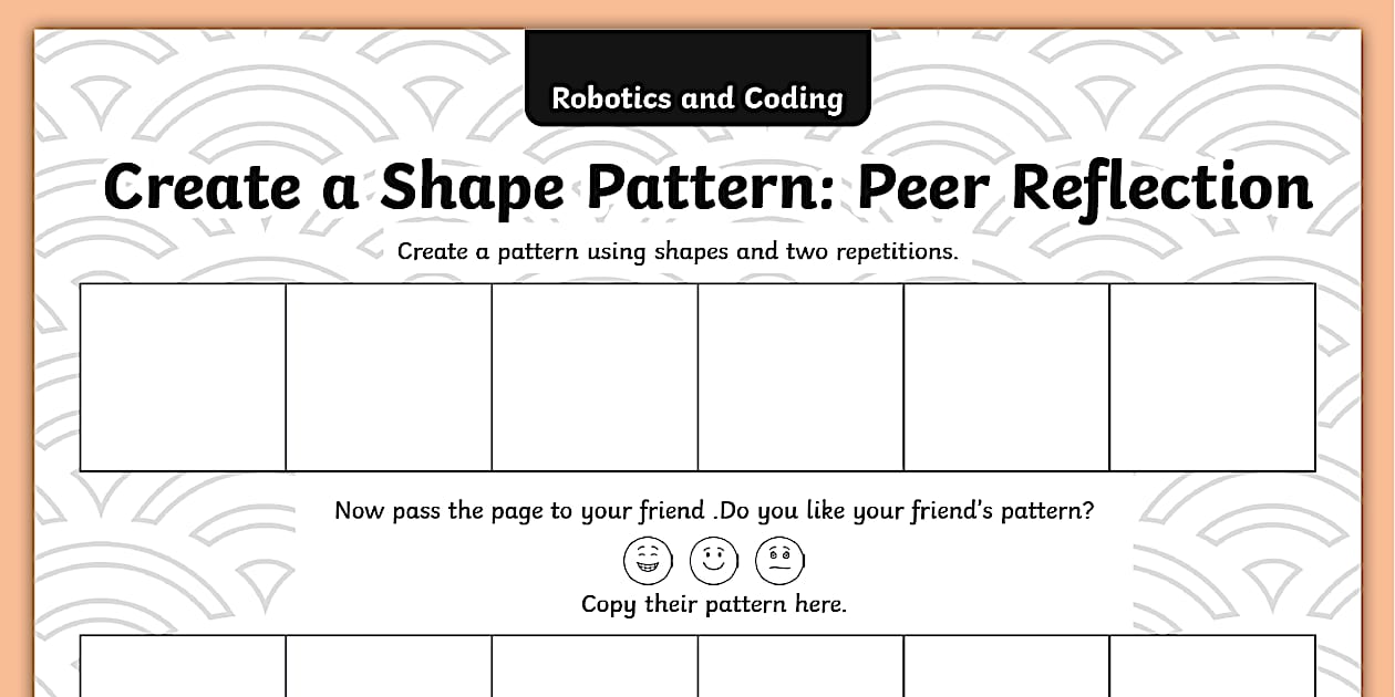 Grade R Pattern Recognition and Peer Reflection - Twinkl