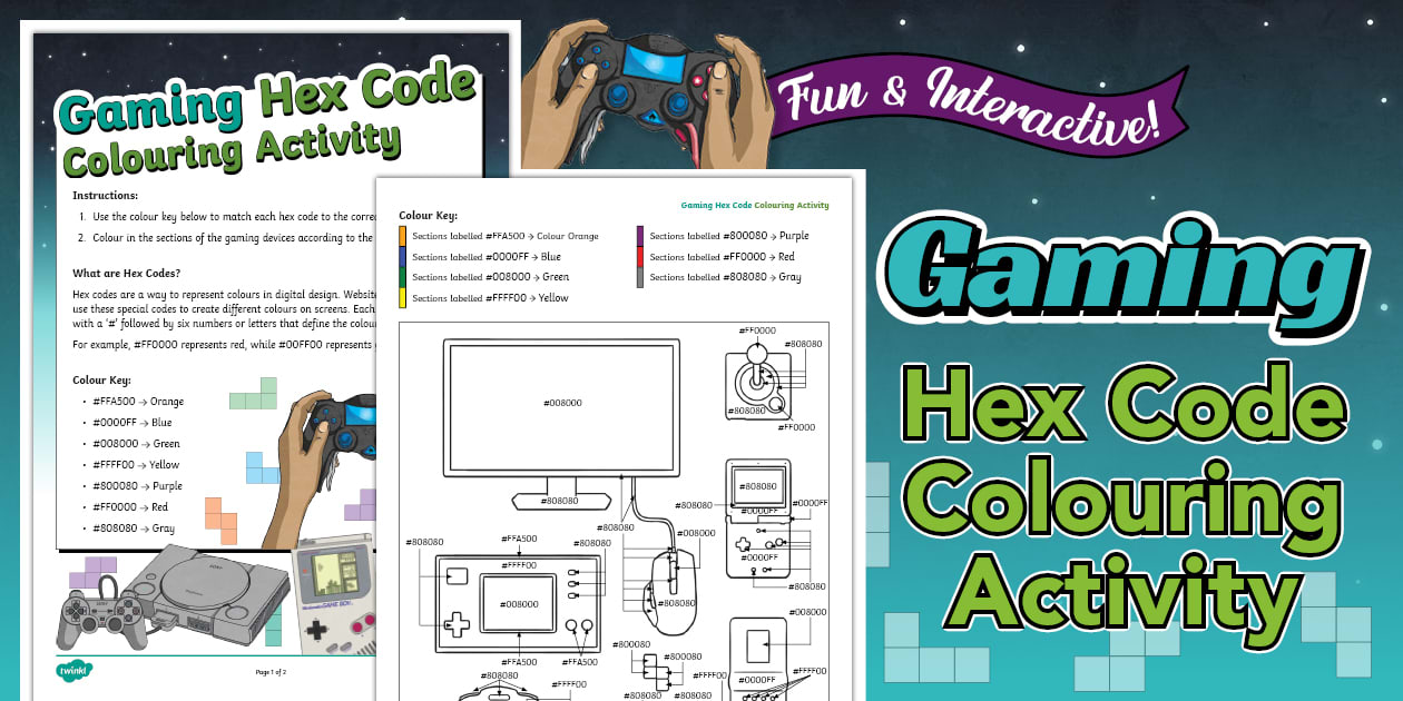 Gaming - Hex Code Colouring