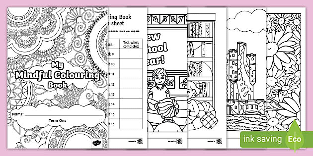 My Mindful Colouring Book 3rd and 4th Class (Term One)
