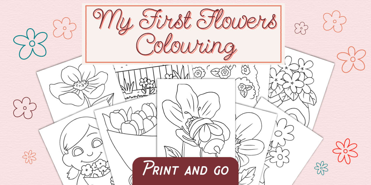 My First Flowers Colouring Pack