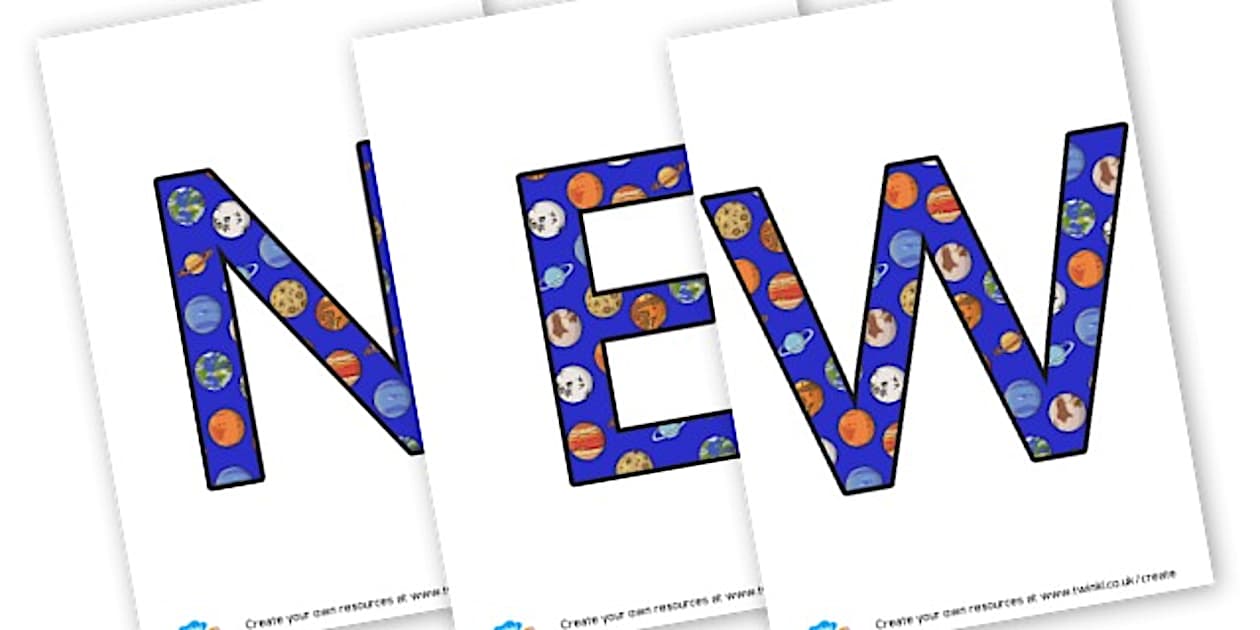 News! - display lettering