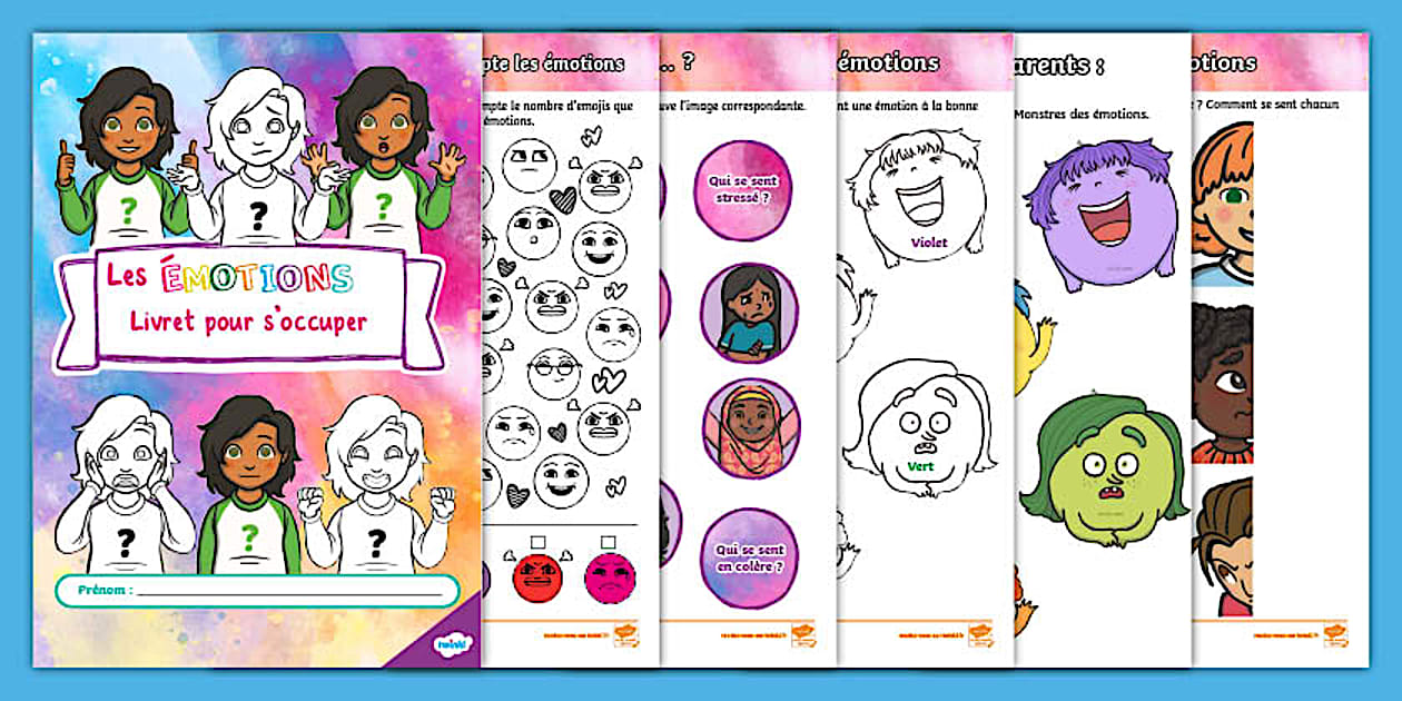 Les émotions - livret pour s'occuper