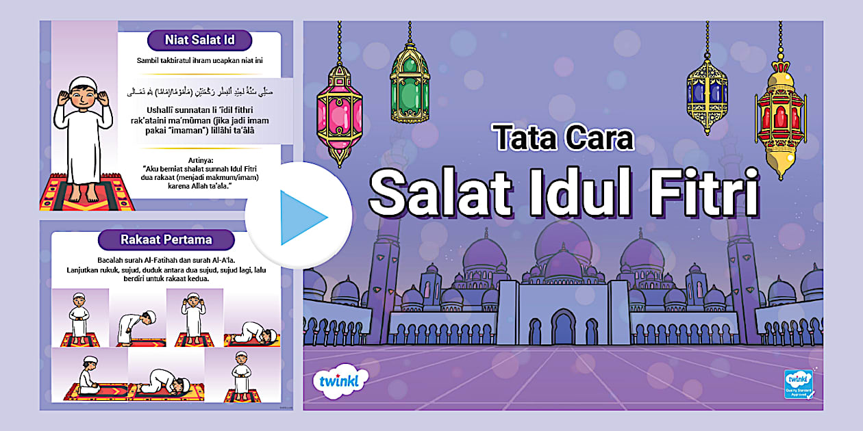 PowerPoint Tata Cara Salat Idul Fitri (teacher made)