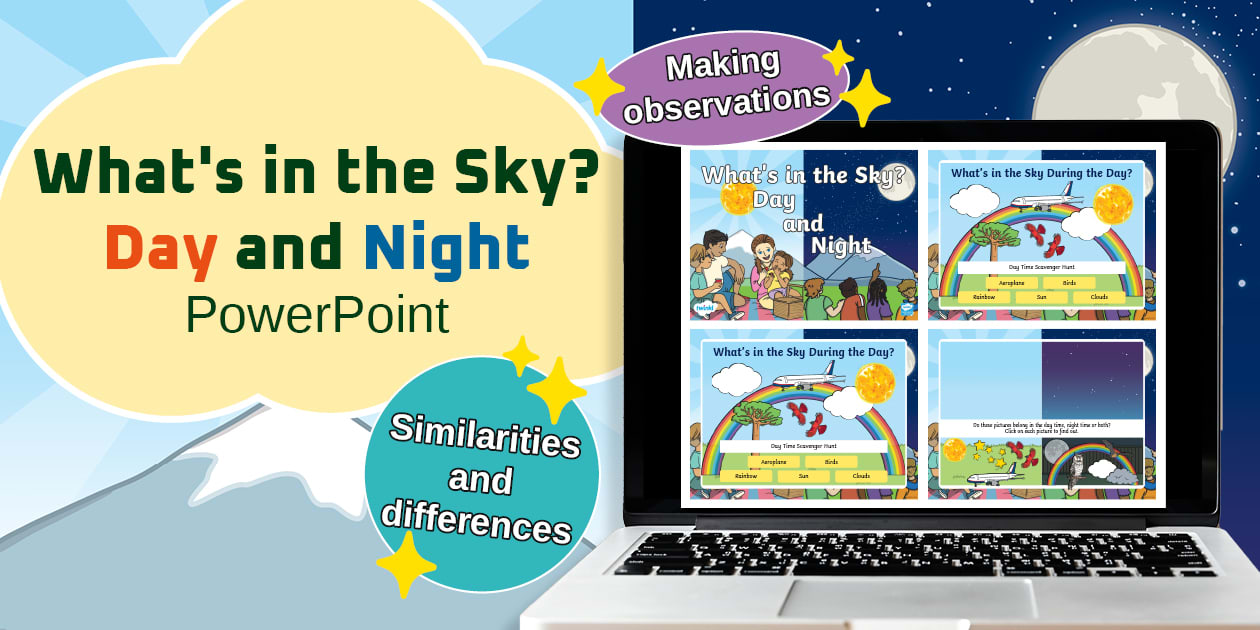 Day and Night Sky Year 2 Space Science PowerPoint