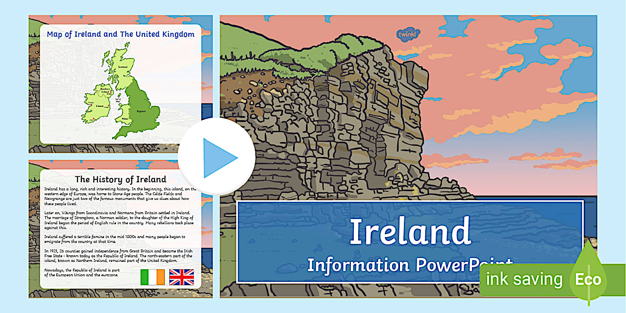 Ireland Information PowerPoint (teacher made) - Twinkl
