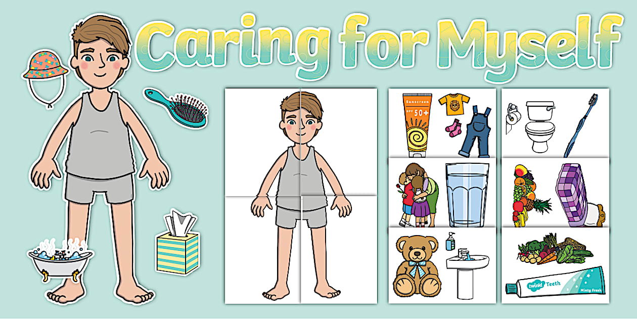 Caring for Myself Wall Display Pack (teacher made) - Twinkl
