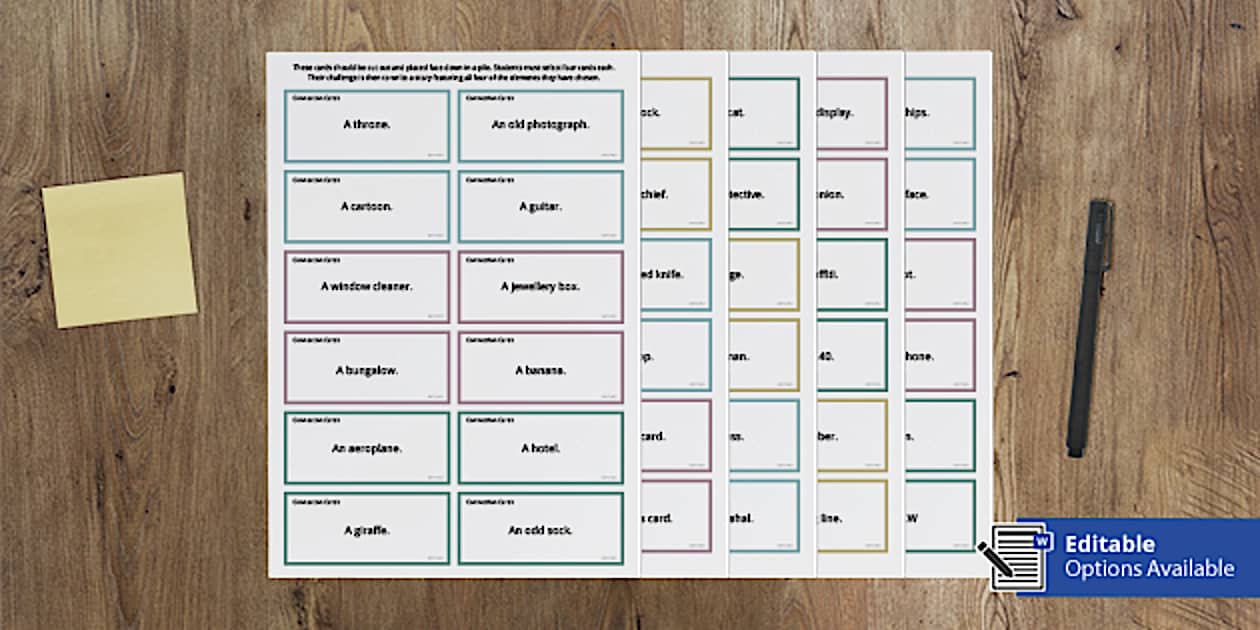 GCSE Writing Prompt Cards (Teacher-Made) - Twinkl