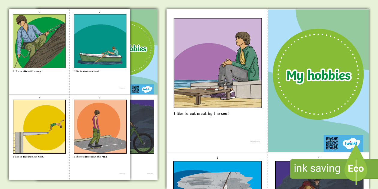 ESL Phonics Reader- Level 3 - Hobbies (teacher made)