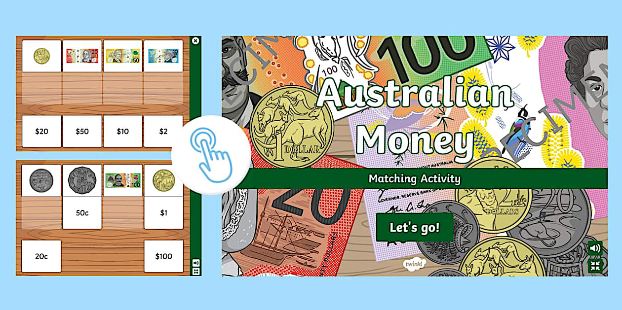 Australian Money Interactive Matching Activity - Twinkl