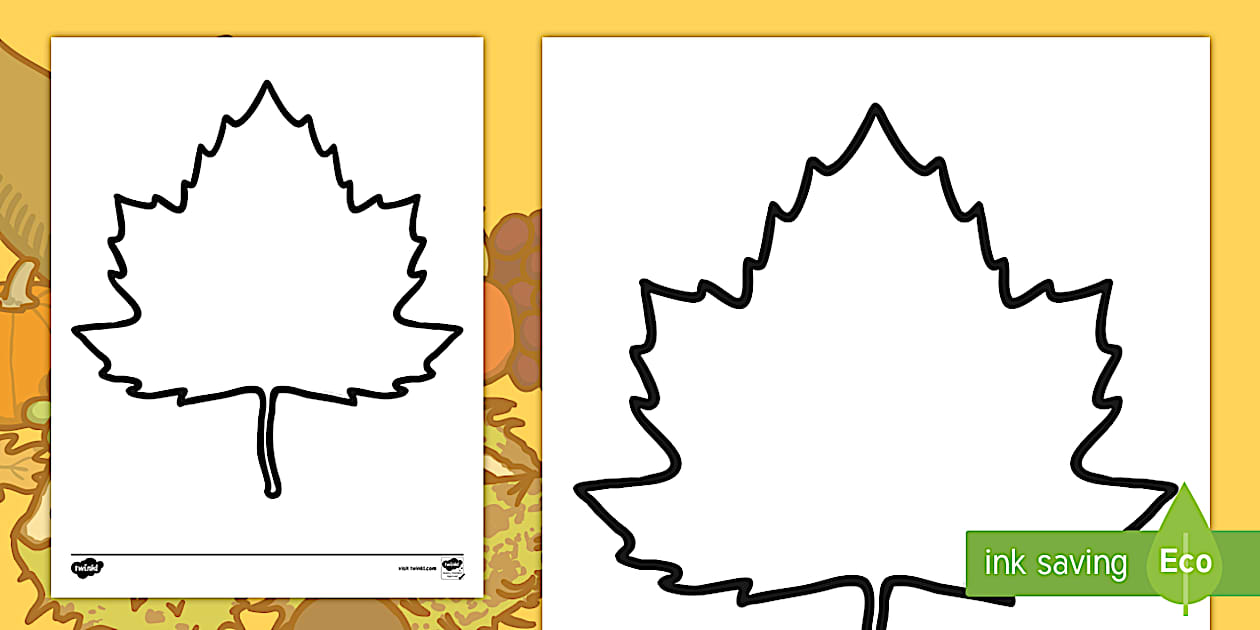 Leaf Cutout Template | Fall Favorites | Twinkl USA - Twinkl